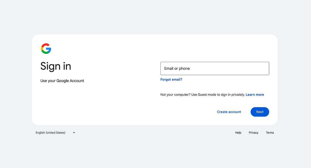 Why I don’t like Google’s new sign-in page | by Koko (Ling) Lv ...