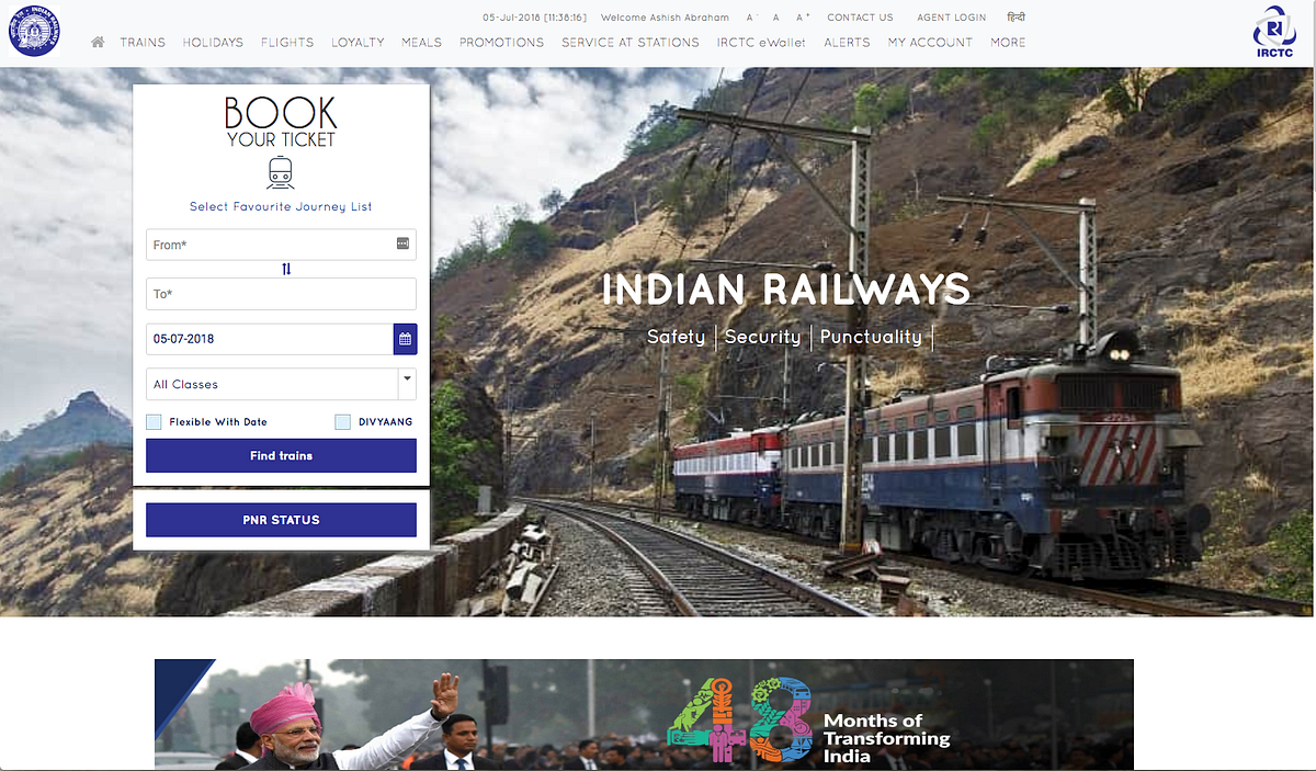 IRCTC Website Redesign : New Bottle, Same Wine? | by Ashish Anil | UX ...