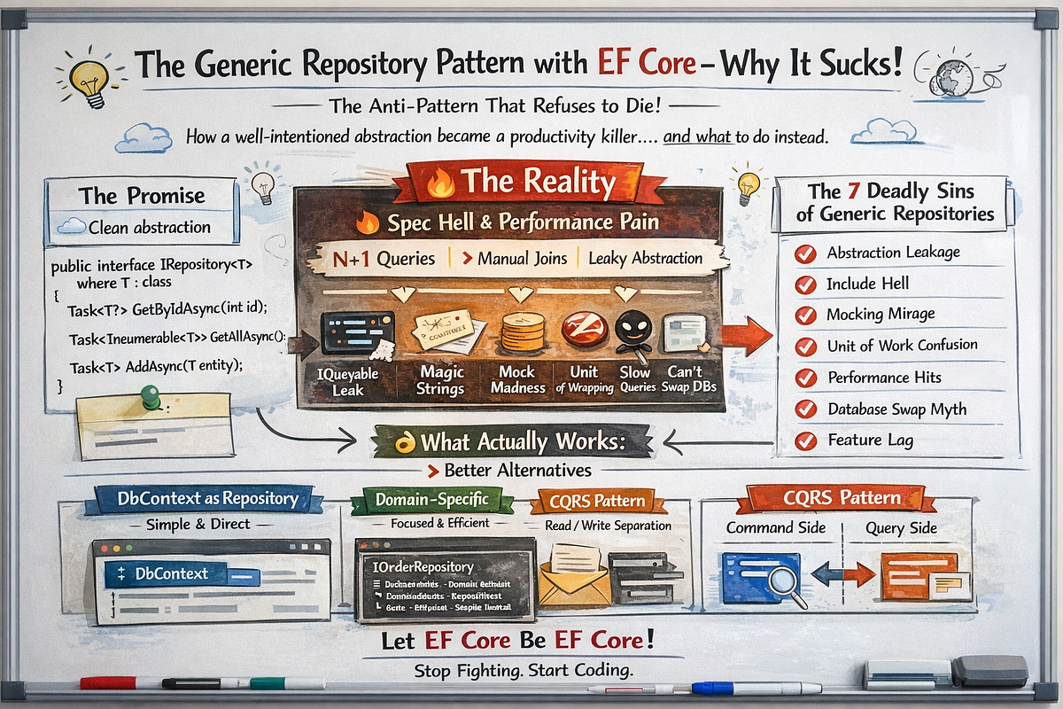 Generic Repository Pattern With EF Core — Why It Sucks | by Mori ...