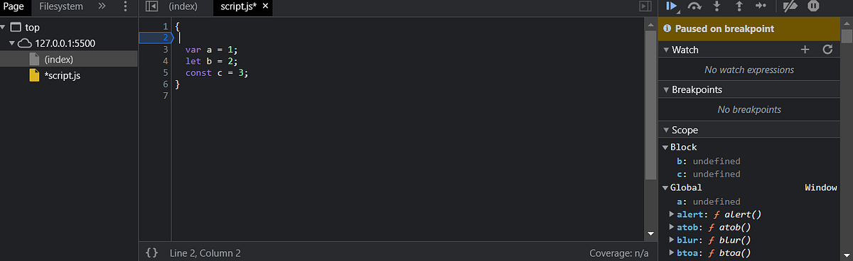 Block Scope in JS. Firstly, what is a block | by Shameera Carrim | Medium