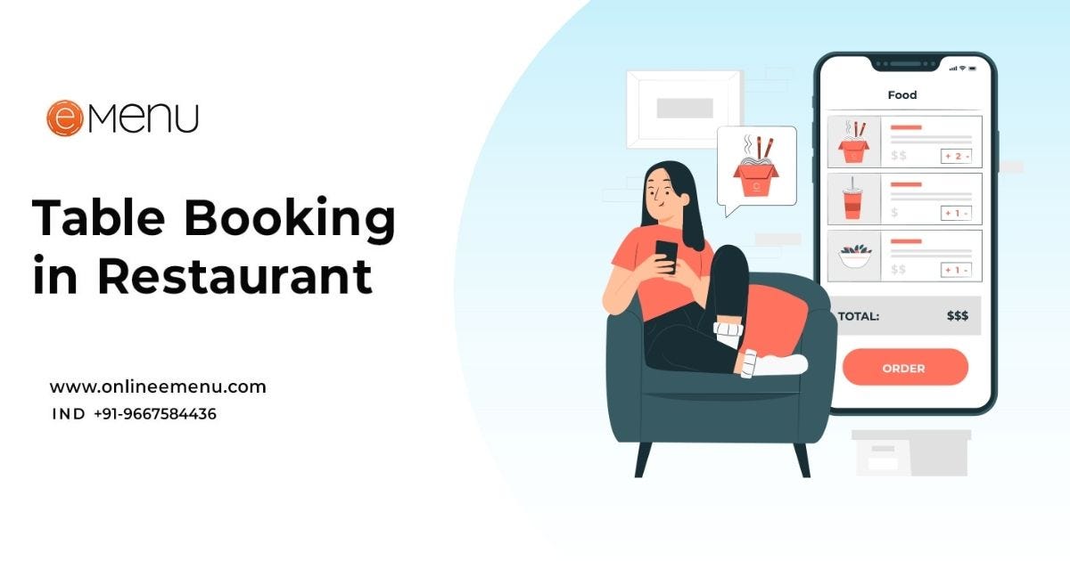 Restaurant table booking system - Onlineemenu - Medium