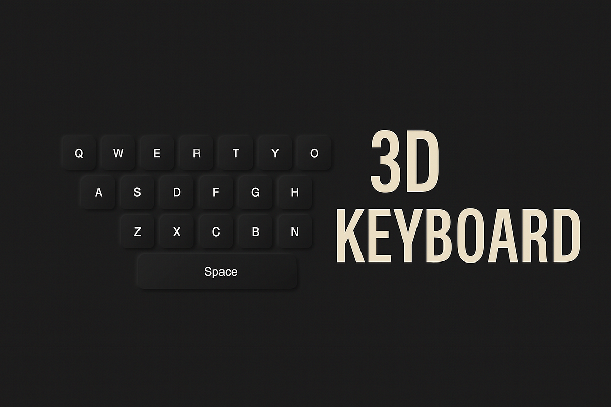 Build A 3d Keyboard Using Html Css And Javascript Javascript In Plain English