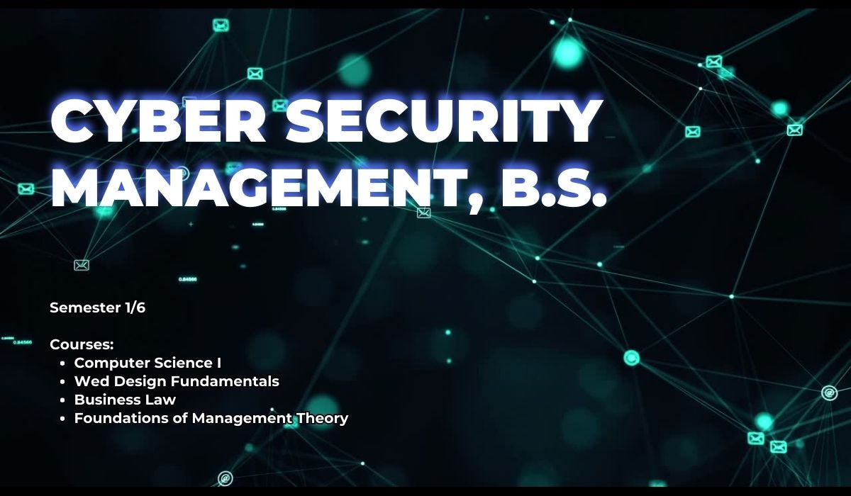 B.S. Cybersecurity Management | Week 4/16, Semester 1/6 | by MSBivens0x ...