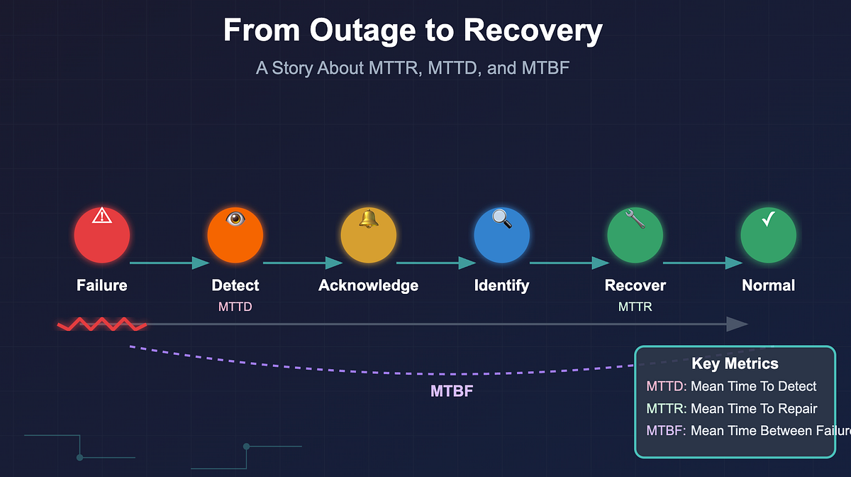 From Outage to Recovery: A Story About MTTR, MTTD, and MTBF | by Arvind ...
