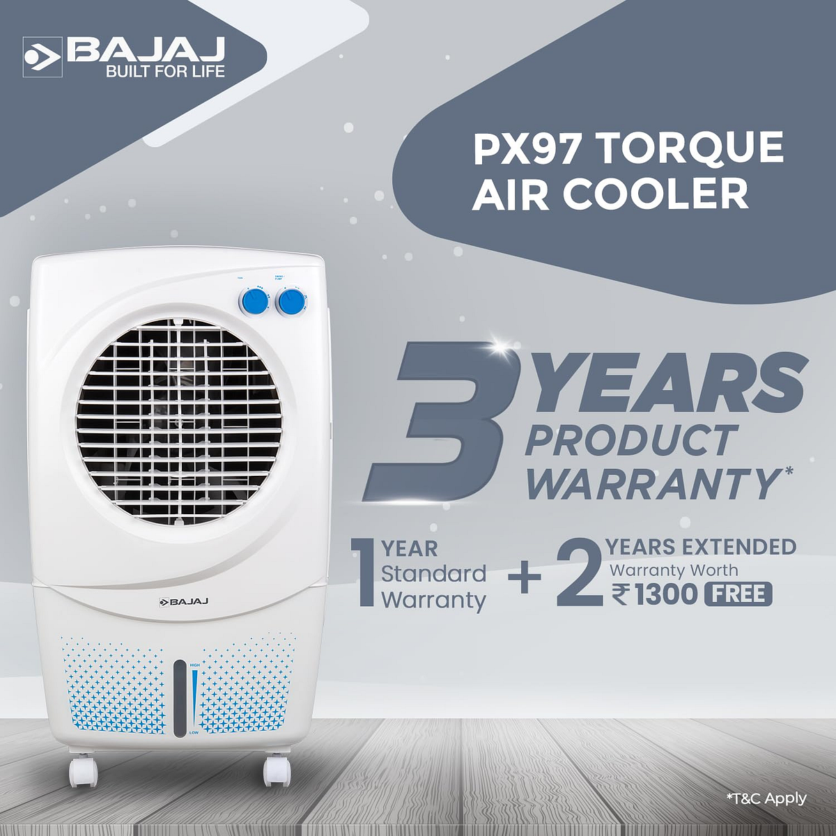 Cool Comfort: Bajaj PX97 Torque New 36L Personal Air Cooler For Room ...