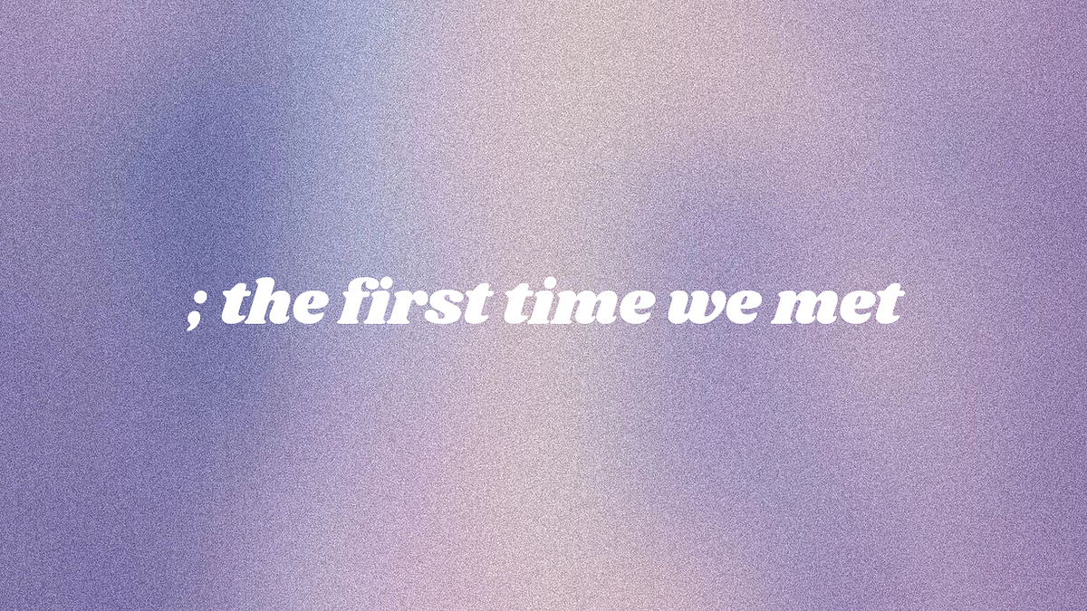 1. the first time we met.. Saat bel istirahat pertama berbunyi… | by ...