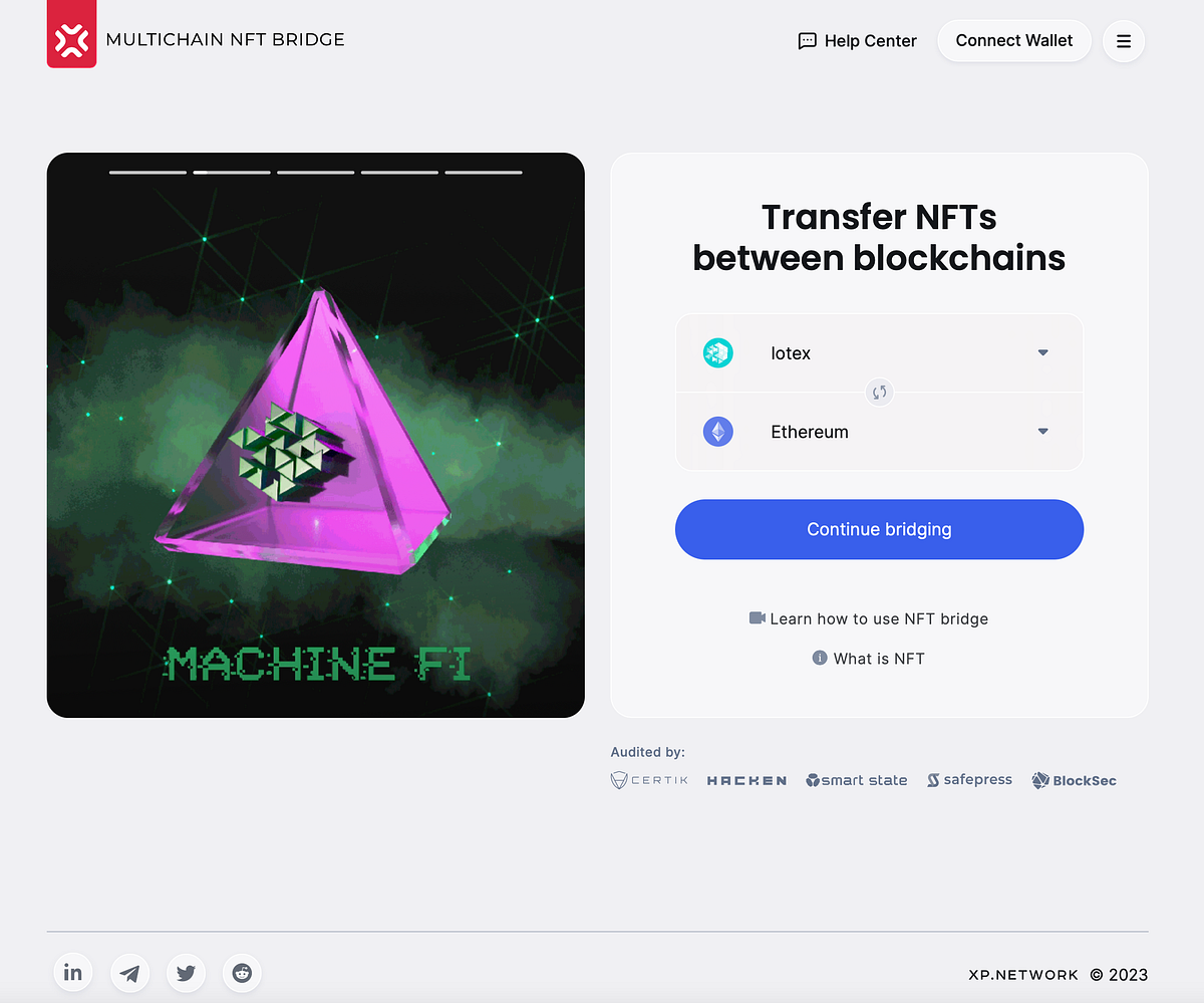 How to Bridge Your IoTeX NFTs to Ethereum using XP.Network: A Step-by-Step Tutorial | by SUMOTEX ...
