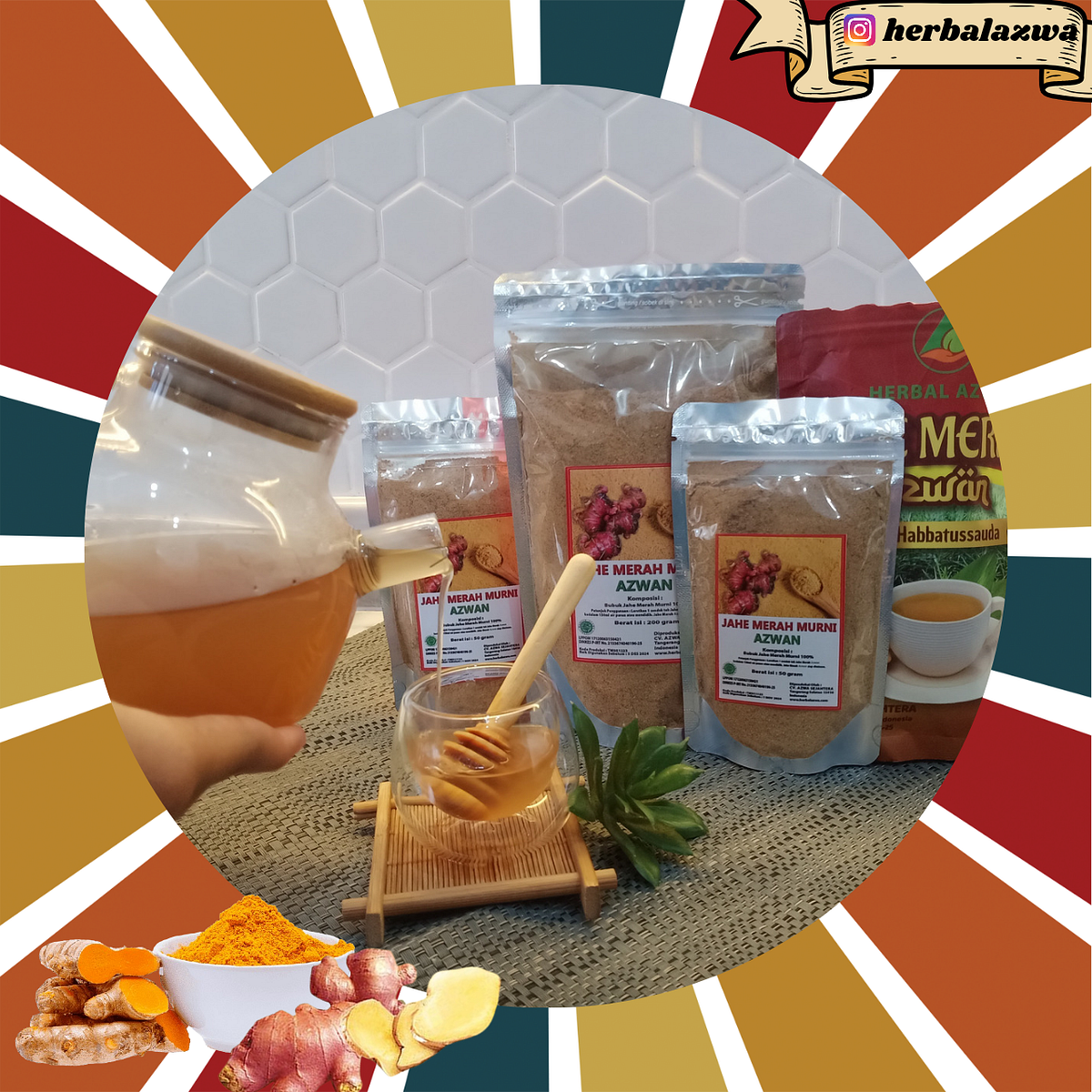cara membedakan rempah jenis jahe merah dan jahe putih Produk Minuman ...