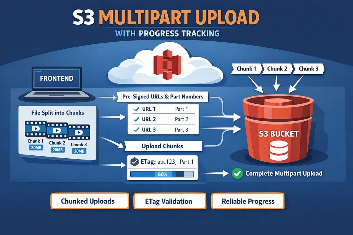 Tracking File Upload Progress on AWS S3 | by Fares Galal | Jan, 2026 ...