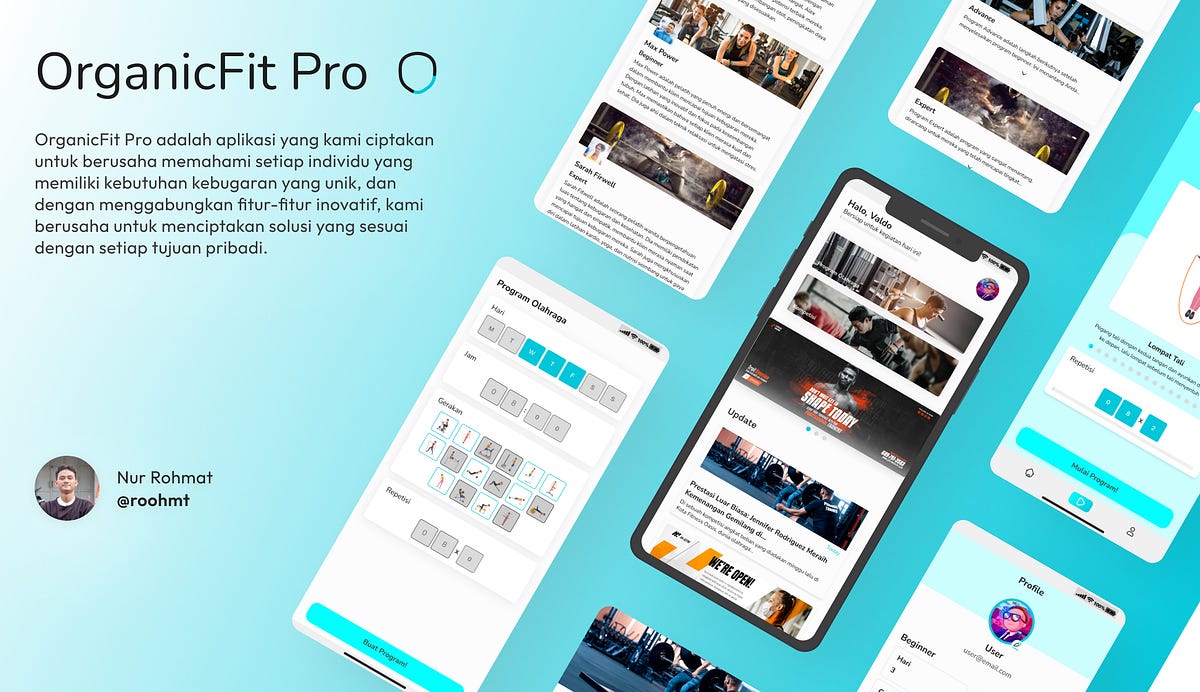 OrganicFit Pro — Mobile Gym Platform | by Nur Rohmat | Oct, 2023 | Medium