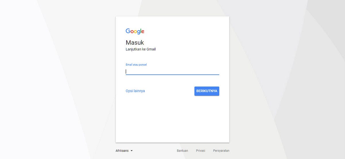 How to Get Your Google New Login Screen (Indonesian Version) | by M ...