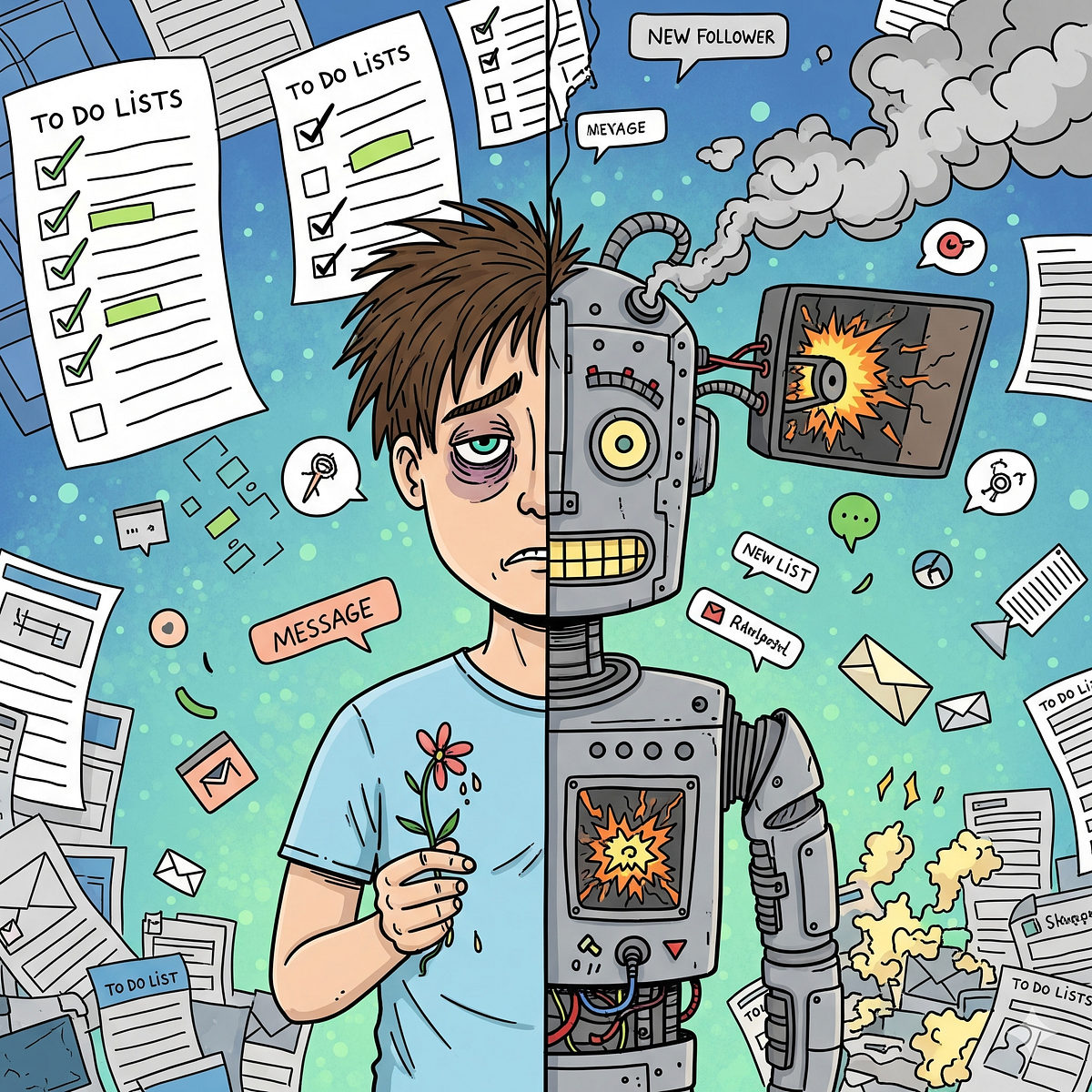 You’re Not Overwhelmed, You Just Suck at Being a Robot!!! | by Nomhit G ...