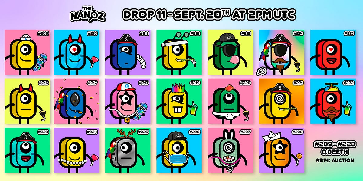 New Nanoz Drop! #209–228. Get your hands on 20 new Nanoz! From… | by ...