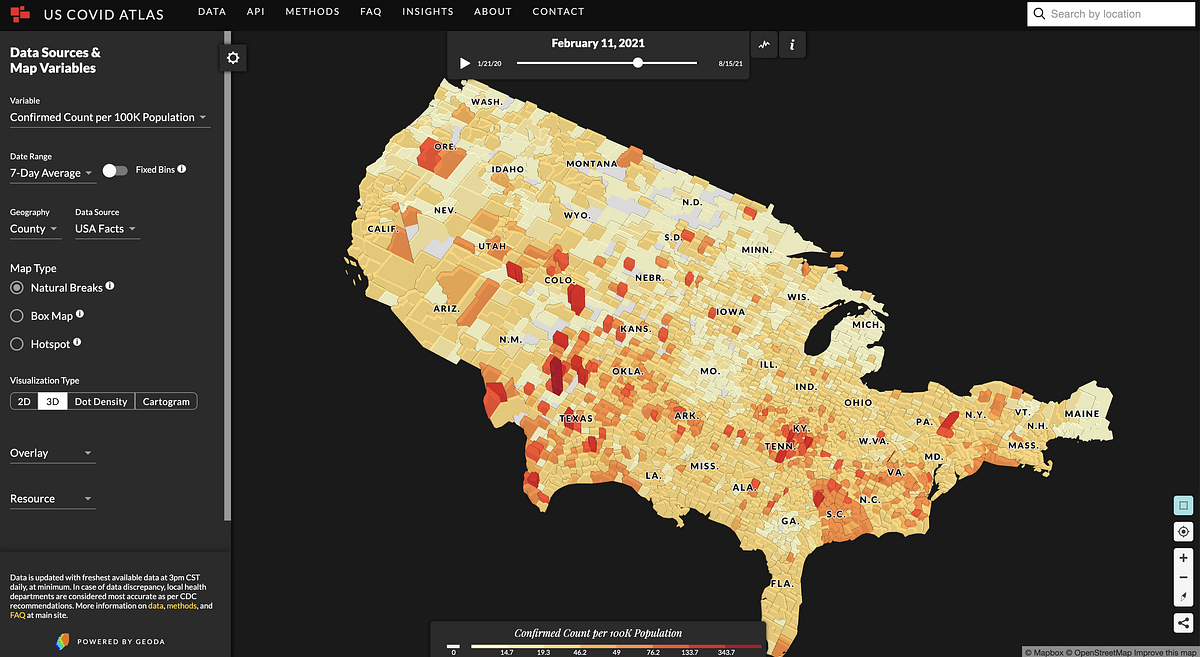 About the US COVID Atlas. The US Covid Atlas works to understand… | by Susan Paykin | Atlas ...