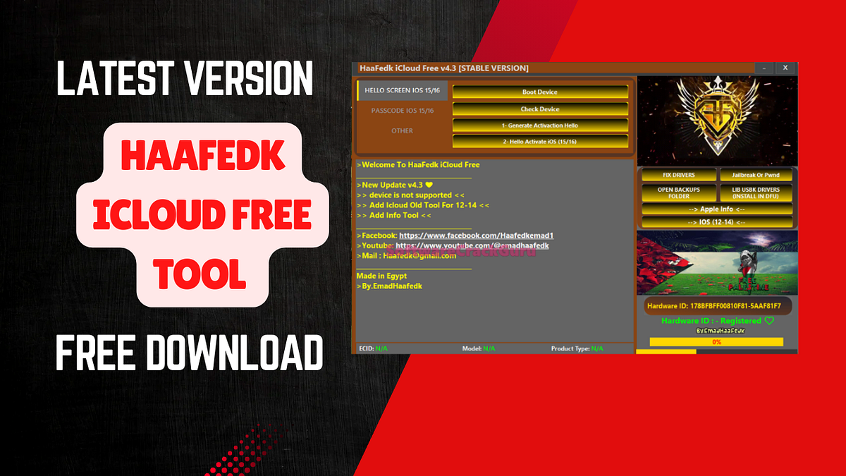Download HaaFedk iCloud Free Tool v4.3 (Latest Version) | by GSM ATOZ ...