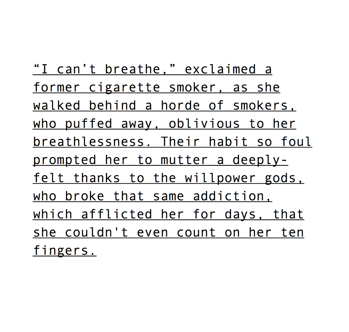Cigarette smoking — an act so vile | by Sana Ahmed | Medium