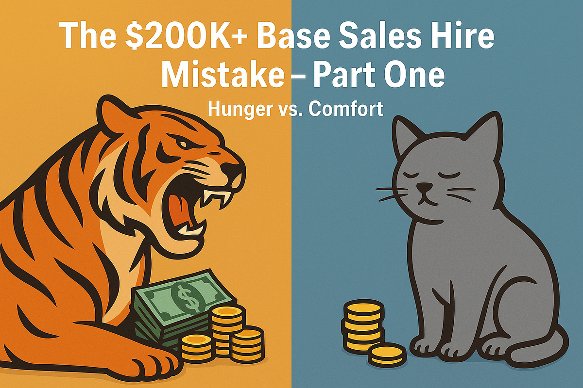 The $200K+ Base Sales Hire Mistake (Part One: Hunger vs. Comfort) | by ...