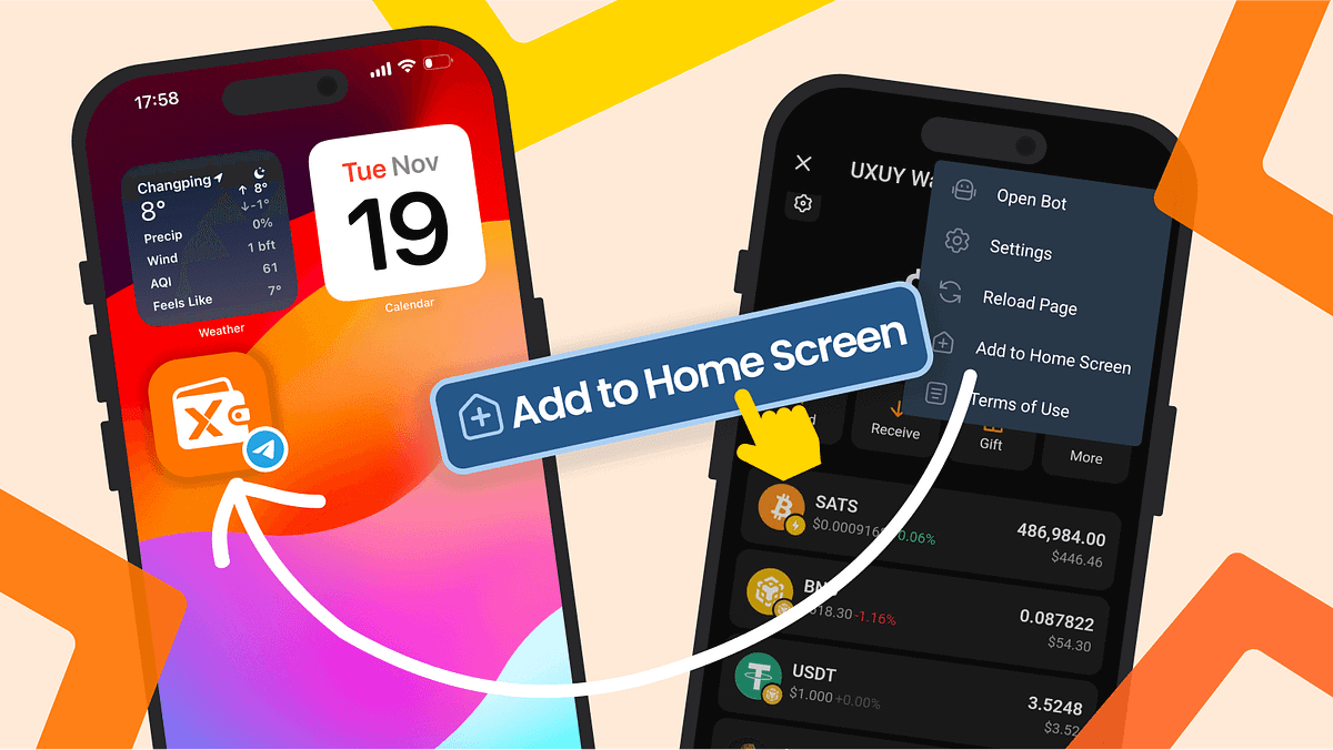 How to Add the UXUY Telegram Wallet to Your Phone’s Home Screen? | by ...