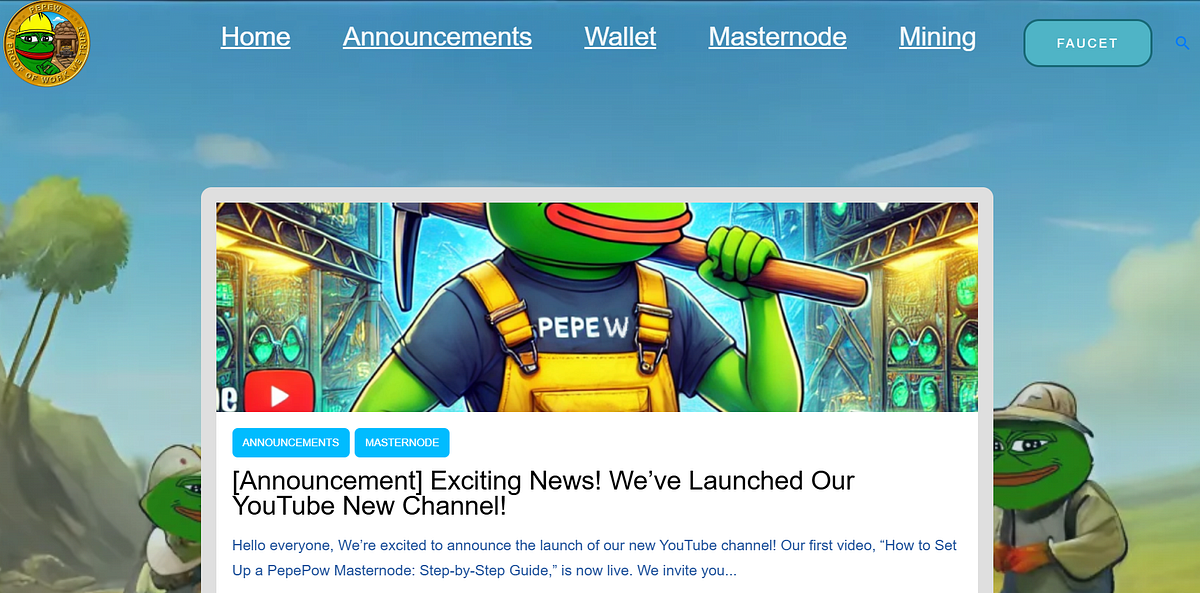 News Update from the PEPEPOW Community | by PepePow Community Organization | Medium