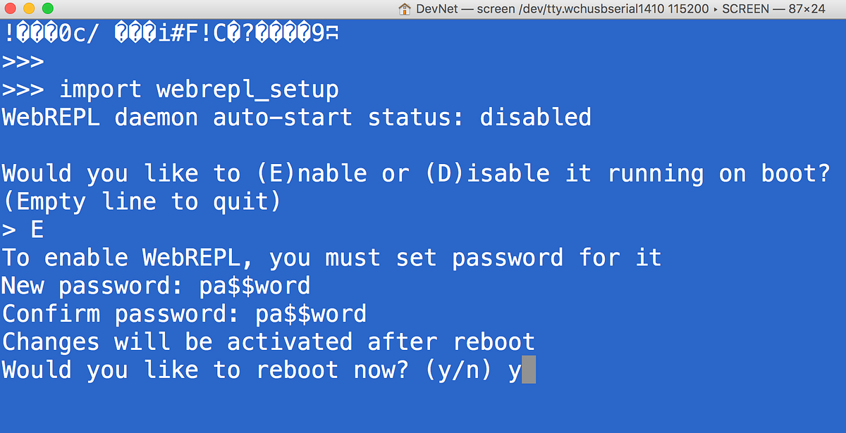 MicroPython & ESP8266 Quick Start (Part 3): Repl Base in Range… standby | by Jock Reed | Medium
