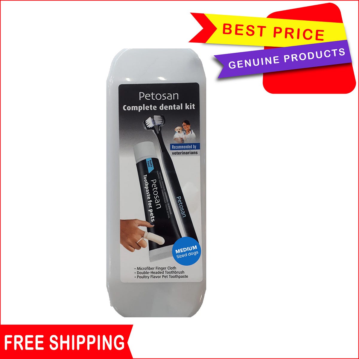 PETOSAN Dental Care Complete Kit for Medium Dogs 1 Piece Blue - Alex J ...