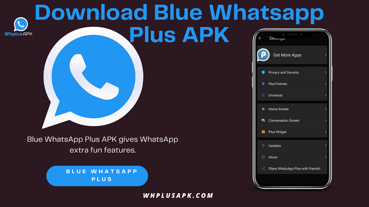 Blue WhatsApp Plus APK - Wplusapk - Medium