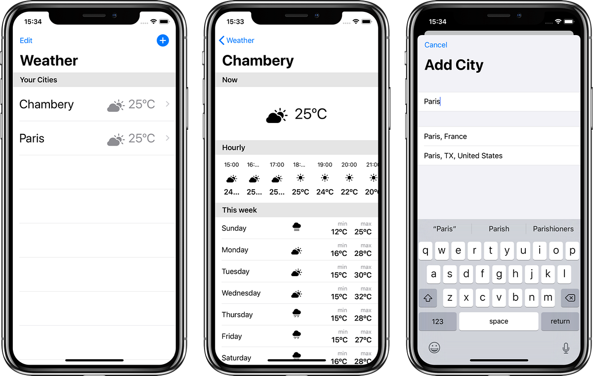Building a weather app with SwiftUI | by bpisano | Lunabee Studio | Medium