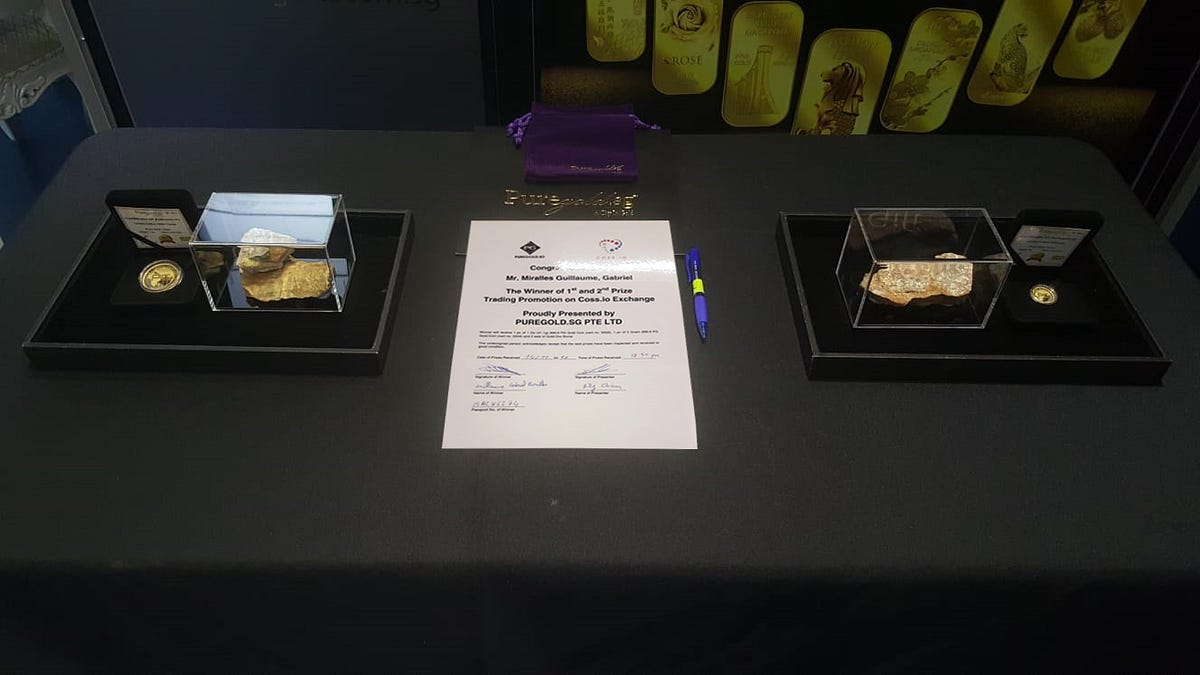 Limited Edition PG Gold Coins And Gold Ore Stones Awarded To The ...