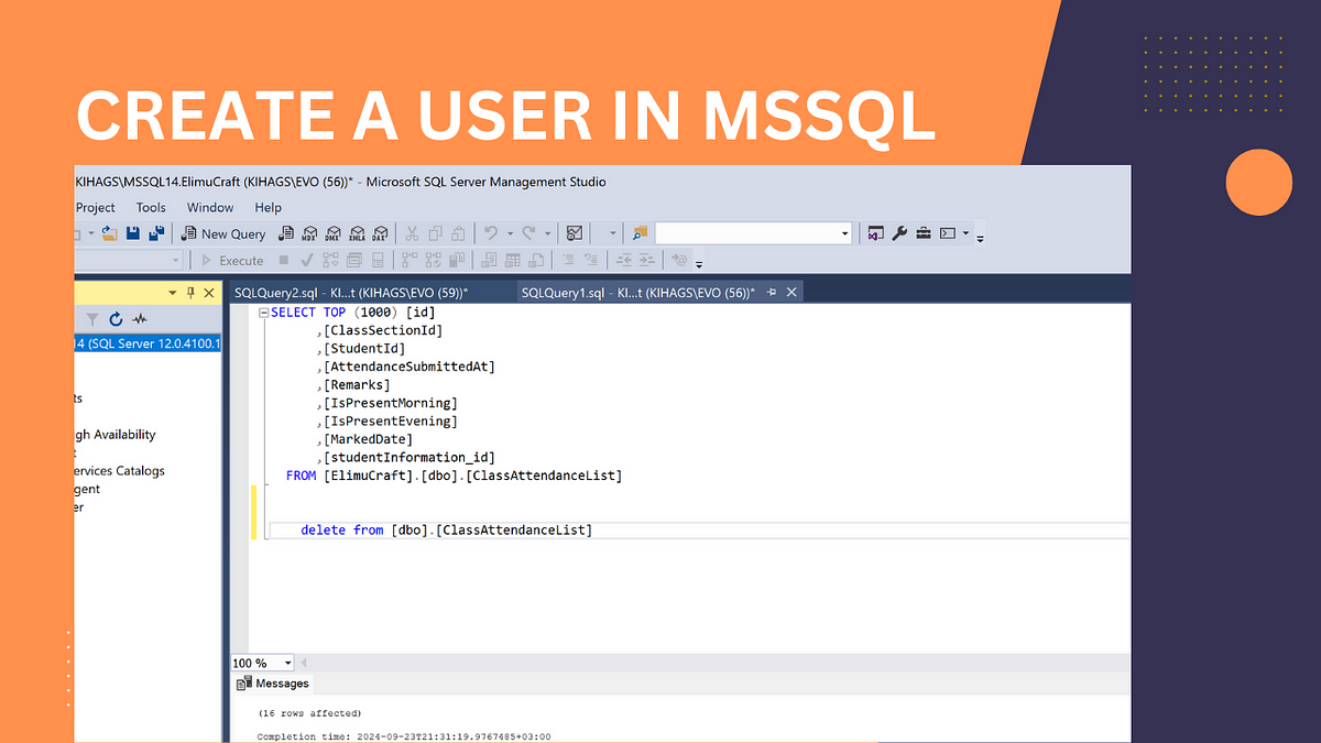 Sql Script To Create A User In Mssql By Alex Kekee Medium 3723