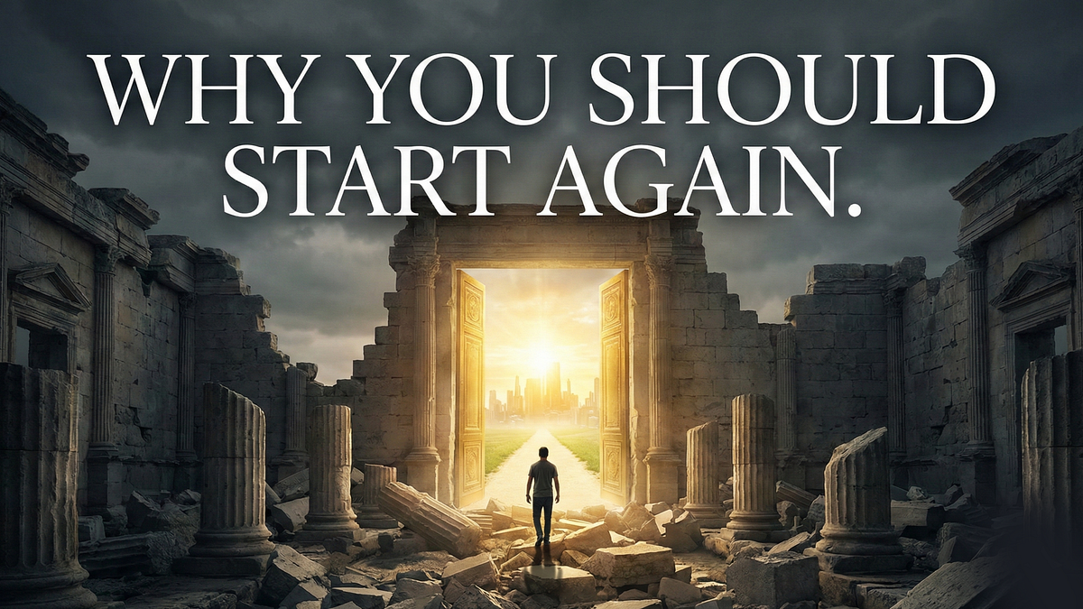 Why You Should Start Again. You are not starting from scratch. You ...