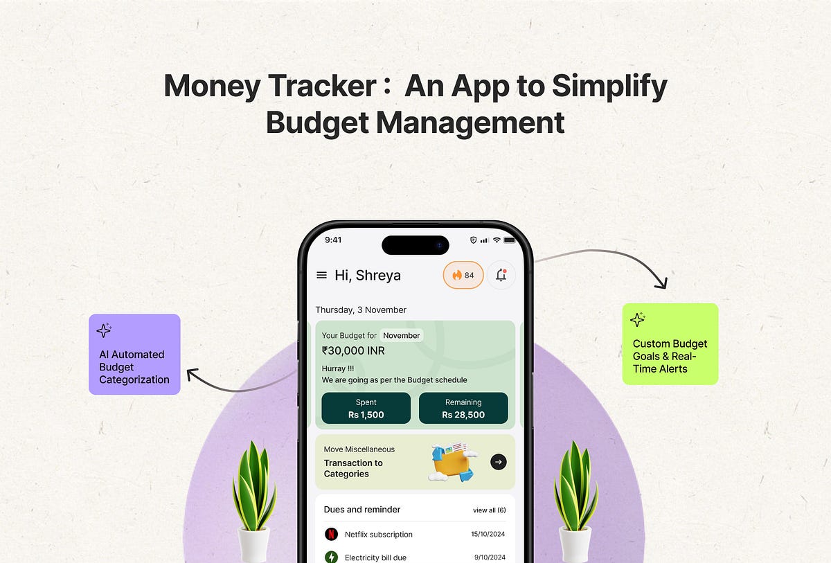 Money Tracker: An App to Simplify Budget Management | by Apeksha Aher ...