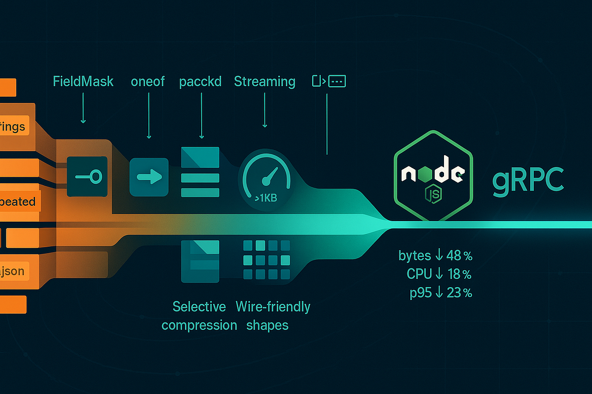 7 Node.js gRPC Patterns That Cut Payload Overhead | by Bhagya Rana | Sep, 2025 | Medium