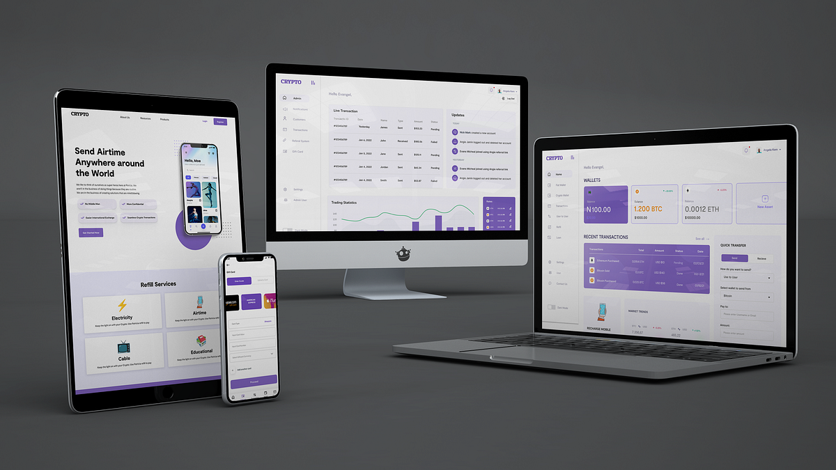 Crypto Currency platform — A design case study | by Angela Itoyah | Medium