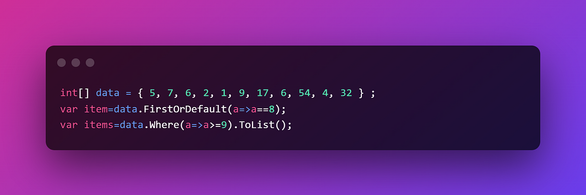 Streaming and Non-Streaming in Deferred Execution (LinQ) C# | by ...