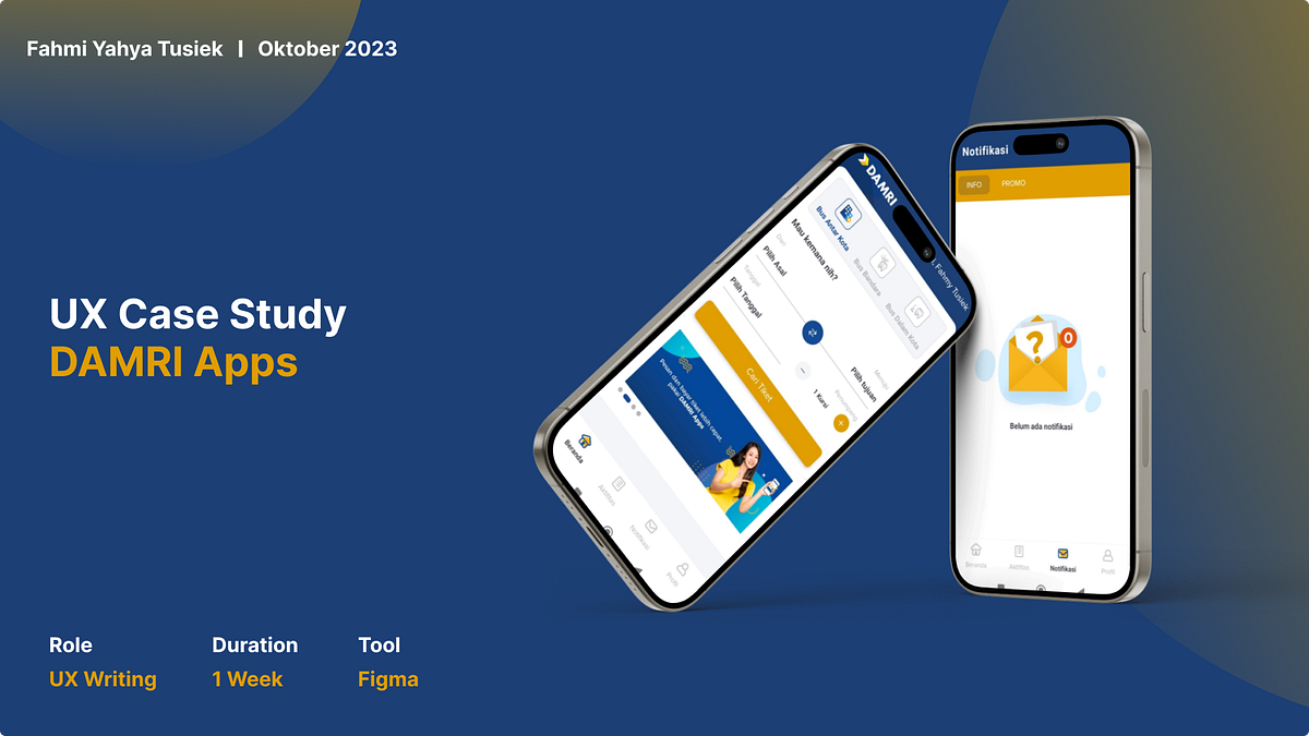 UX Writing Case Study — Redesign Copy Writing DAMRI Apps | by Fahmy Tusiek | Medium