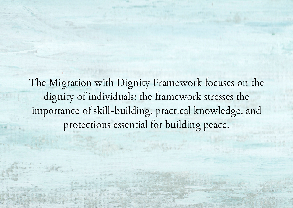 Migration with Dignity: Opportunities for Peace through Migration with ...