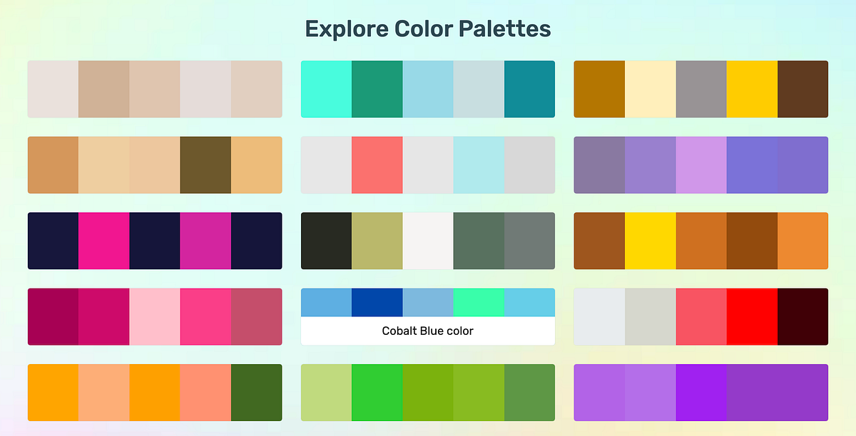 Find Your Inspiration with our Versatile Color Palette Generator | by ...
