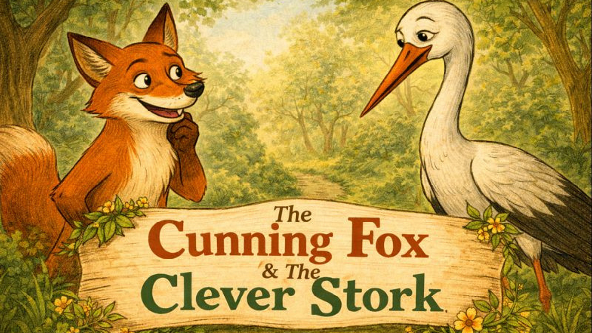🦊 The Cunning Fox and the Clever Stork: A Story That Slowly Unfolds ...