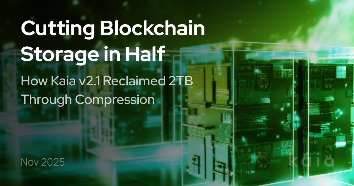 Cutting Blockchain Storage in Half | by Kaia Foundation | Kaia | Nov ...
