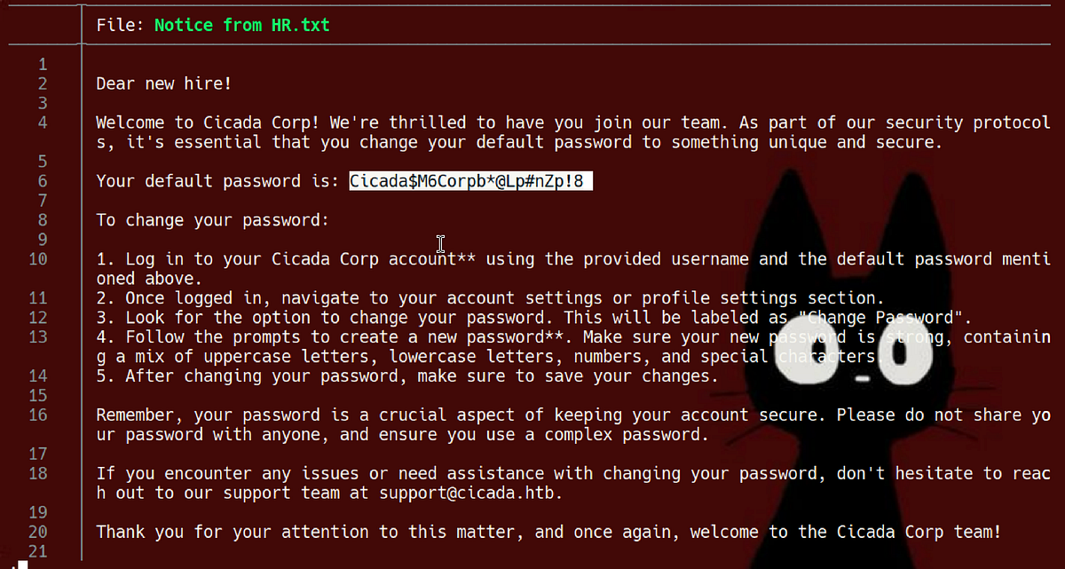 Cicada HackTheBox. Windows · Easy | by systemd | Medium