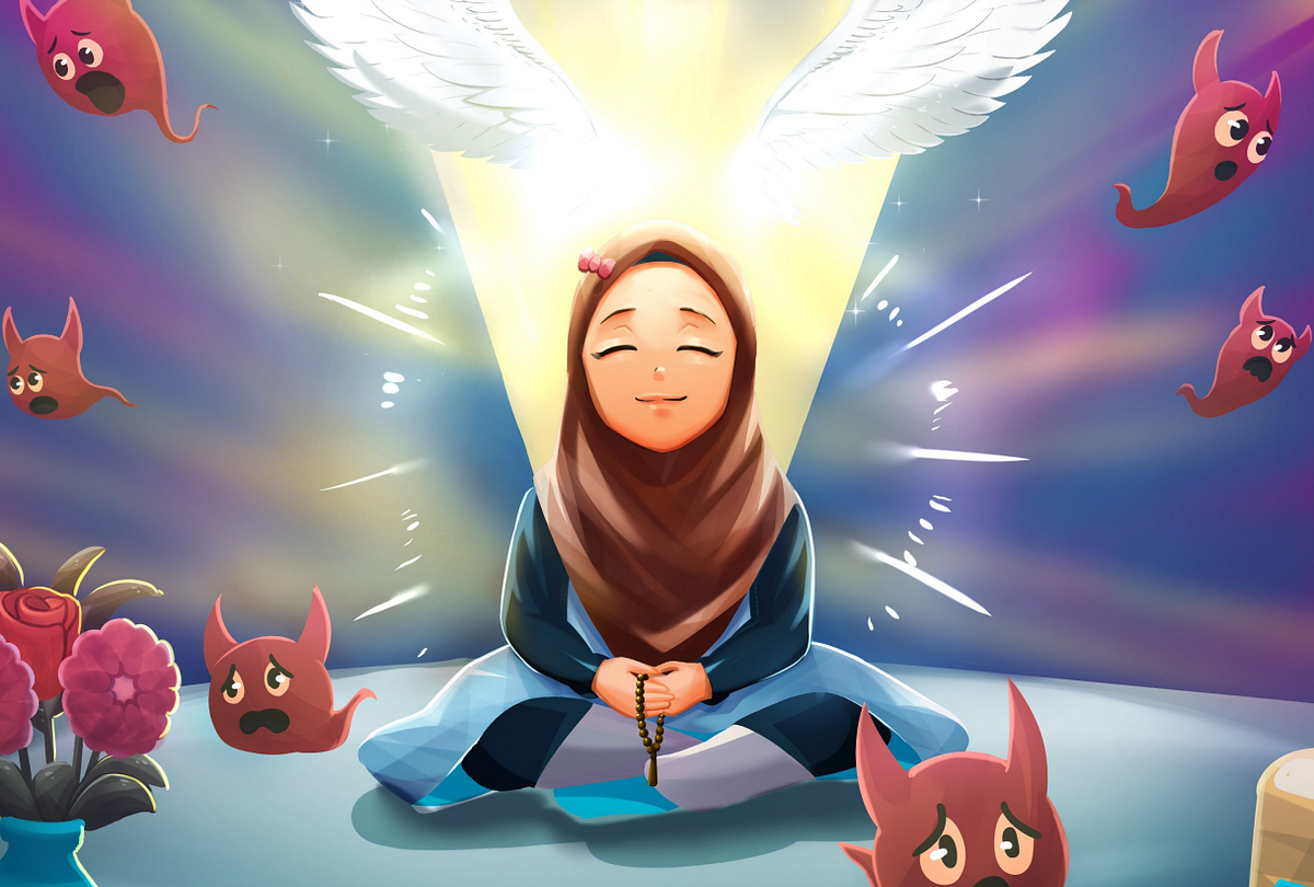 “Chasing Away the Mischievous Spirit” | by Papergazellestudio | Nov ...