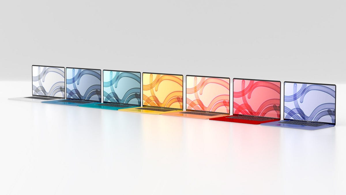 Colorful MacBooks | by M.G. Siegler | Medium