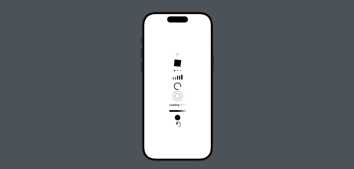 Creating Various Loading Views in SwiftUI | by Garejakirit | Medium