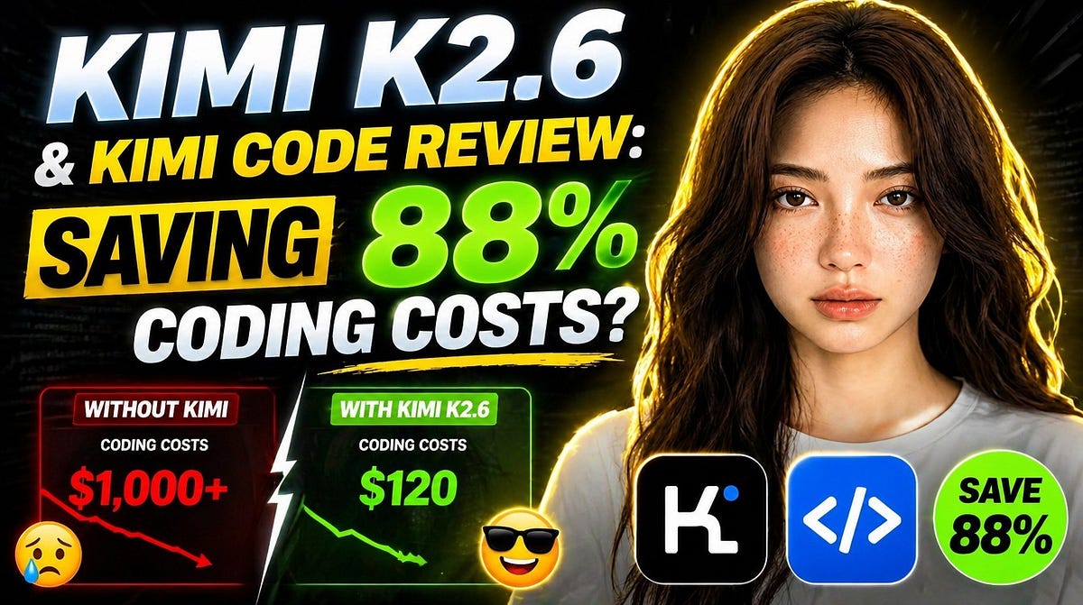 Kimi K2.6 & Kimi Code Review: Saving 88% Coding Costs? | by Ewan Mak ...