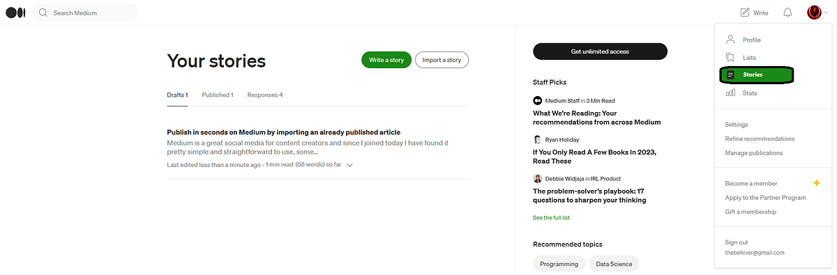 How to publish content on Medium in a matter of seconds | by CryptoLife ...
