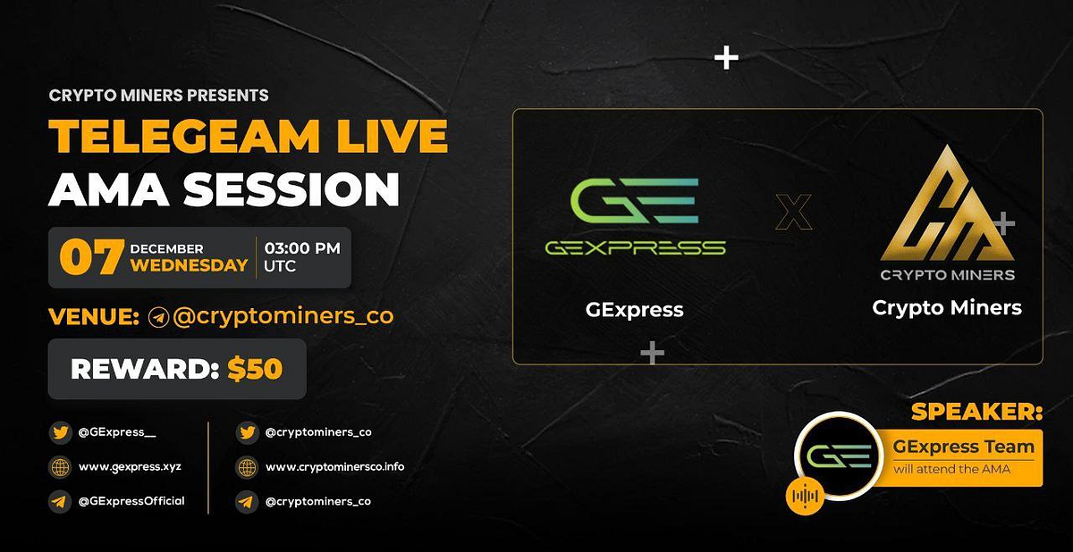 AMA Recap: CRYPTO MINERS X GEXPRESS | by CRYPTO MINERS | Medium