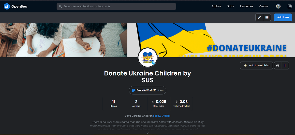 [LIVE] Largest Donation Campaign. NEW YORK, 12th Mar 22. After half a ...