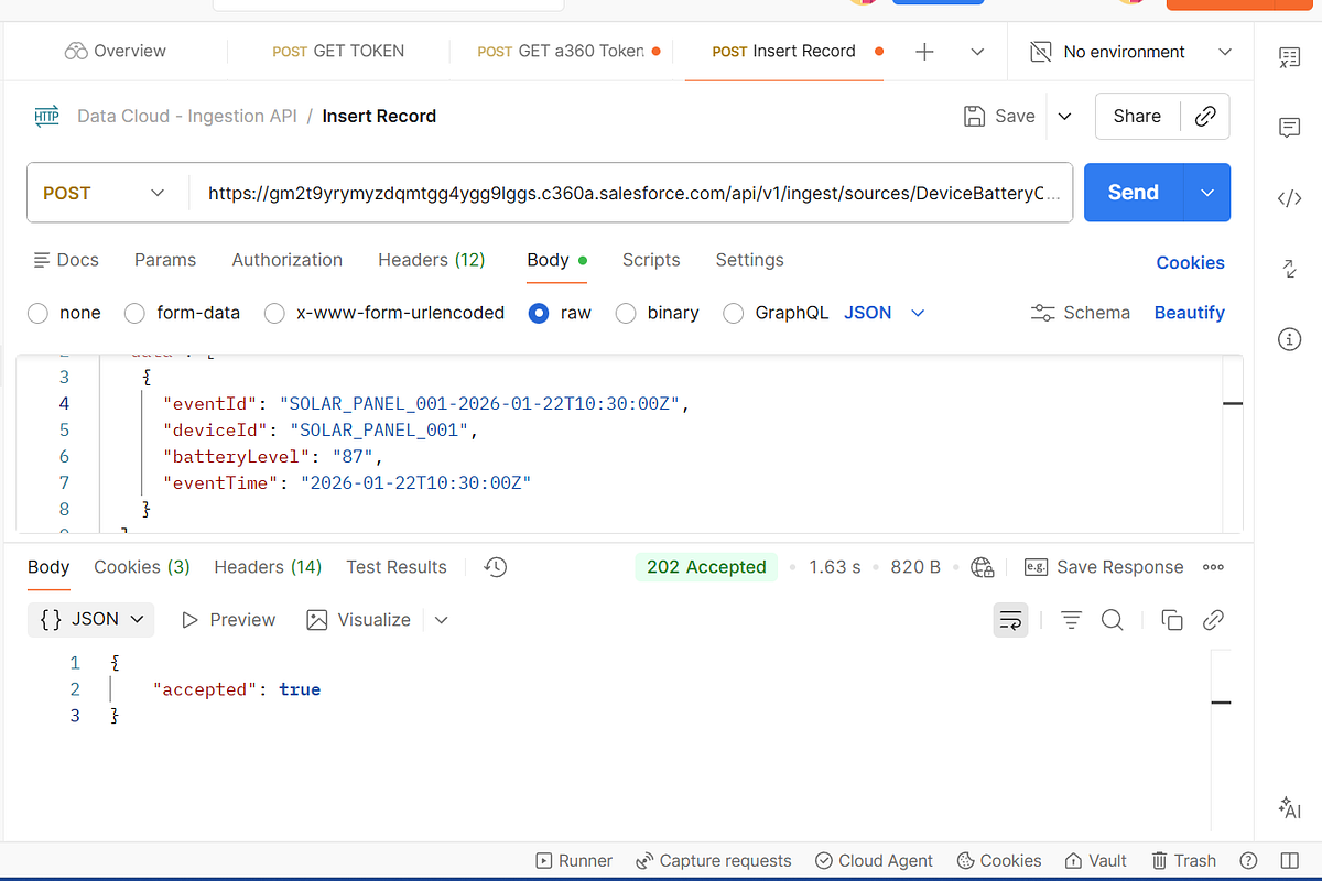 Data Cloud Using the Streaming Ingestion API- Ingesting Data ...