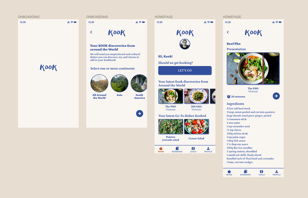 KOOK — Designing an App to keep you inspired for lunchtime! | by ...