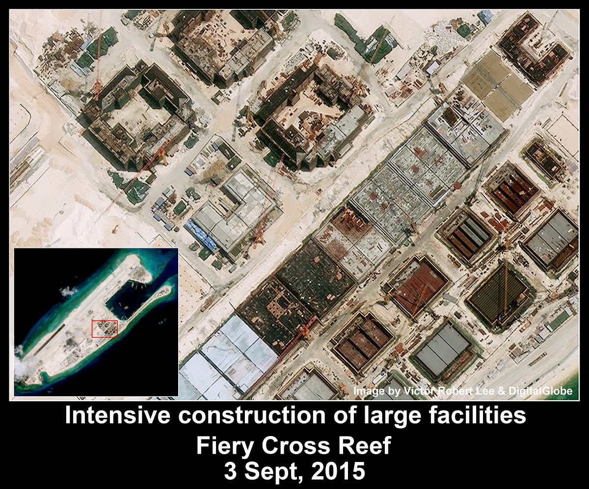 China’s Ambitious Military Buildup on Fiery Cross Reef, South China Sea ...